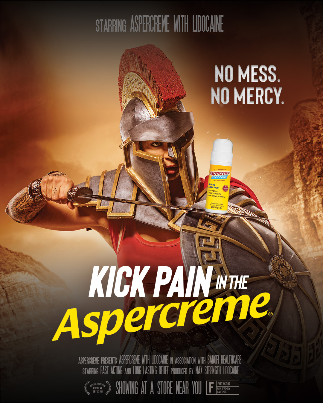 Kick Pain in the Aspercreme